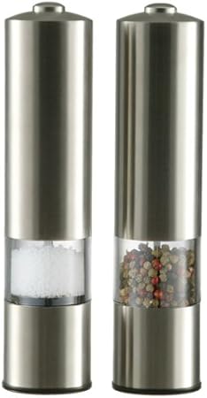 Stoha Design 040401 Stainless Steel Electric Salt And Pepper Mill Set ...