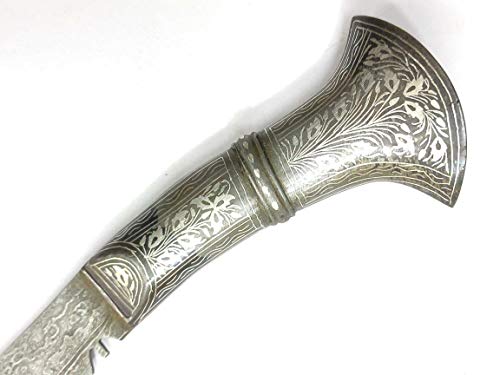 PH Artistic Dagger Knife Nepali Kukri Khukuri Machete Damascus Steel ...