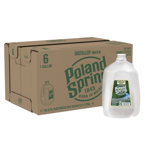 Nestle Waters POLAND SPRING Brand Distilled Water, 1-gallon plastic ...