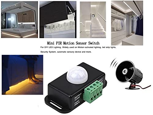 DC 12V 24V PIR Sensor LED Motion Sensor Switch,Body Infrared Sensing ...