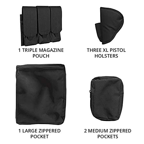 STEALTH MOLLE Gun Safe Door Panel Organizer Small - Fully Customizable ...