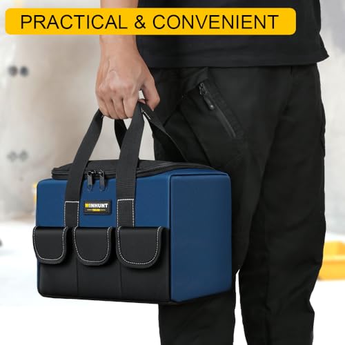 WINHUNT Large Tool Bag, 1680 Denier With 5 Exterior Pockets Electrician ...
