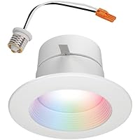 HALO 4 Inch Color and Tunable White Recessed LED Can Light –Smart Wi-Fi ...