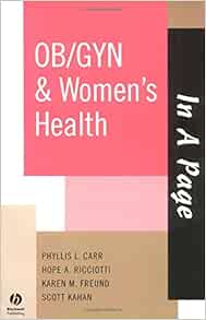 In A Page Ob/Gyn & Women's Health: 9781405103800: Medicine & Health ...