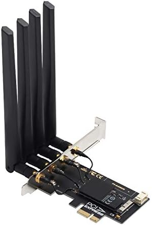 YOUBO PC Hackintosh Dual Band WiFi Card BCM94360CD 802.11a/g/n/ac 1750Mbps BT4.0 PCIe Network ...