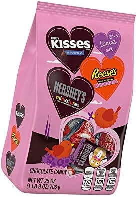 HERSHEY'S, KISSES and REESE'S Chocolate Assortment Candy, Valentine's ...