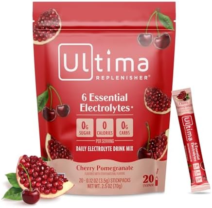 Ultima Replenisher Daily Electrolyte Powder Drink Mix – Cherry ...