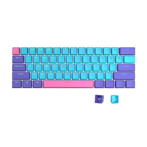 BOYI Shine-Through Keycaps, BOYI 61 Key ANSI Layout OEM Profile PBT ...