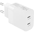 Amazon.com: European Dual USB Type C Fast Charger Europe Travel Adapter ...