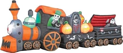 Halloween Inflatable Skeleton Train Rising Ghost: Amazon.co.uk: Garden ...