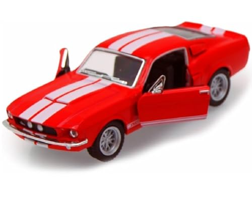KiNSMART 1967 Ford Shelby Mustang GT500 Red 1:38 Scale 5 Inch Die Cast ...