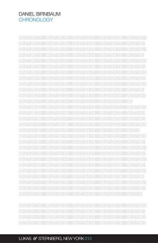Chronology: Birnbaum, Daniel, Lamm, April: 9780974568836: Amazon.com: Books
