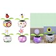 Amazon.com: 6 Solar Dancing Bee Toy Solar Powered Dancing Sun Flower in ...