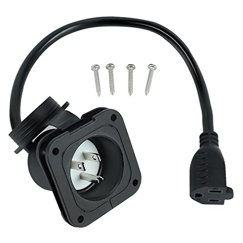 Mua 15 Amp 125V AC Power Inlet Port Plug with Integrated 16 Inch ...