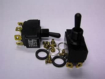 2 Carling E60272 LR39145 2GK54-78-D3BB DPDT Sealed On-None-On Toggle ...