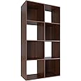 Amazon.com: Amazon Basics Storage Cube Shelf Organizer, 8 Cubes, Espresso, 11.7" D x 24.1" W x ...