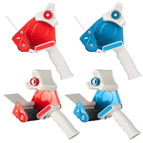 WILLBOND 3 Pack 3 Inch Wide Tape Gun Lightweight Packing Tape Dispenser ...