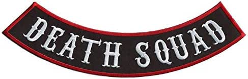Amazon.com: Death Squad Biker Patches Top Rocker Patches Iron on for ...