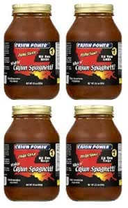 Amazon.com : Cajun Power Cajun Spaghetti Sauce 32oz (Pack of 4 ...