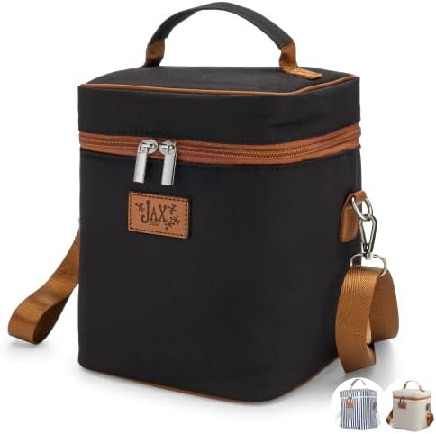 Jax 2020 Breastmilk Cooler Bag, Insulated Container for 6 Bottles ...
