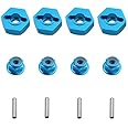 Amazon.com: Hobbypark 12mm Aluminum Wheel Hex Drive Hub Adaptor (4P) & M4 Locknut (4P) RC Model ...