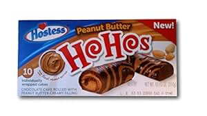 Hostess Ho Hos [One Box of 10 Snack Cakes] (Peanut Butter): Amazon.com ...