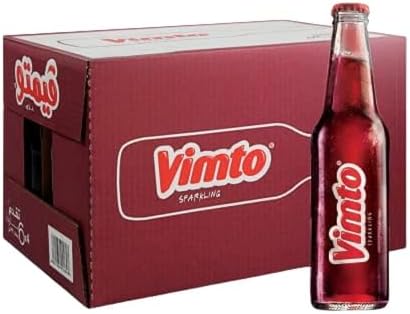Vimto Fizzy Sparkling Fruit Flavoured Drink 330ml Bottle x Pack of 24 ...
