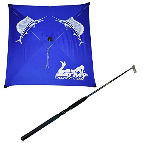 EatMyTackle Kite Fishing Combo | Kite & Swivel Tip Rod | Blue Marlin ...