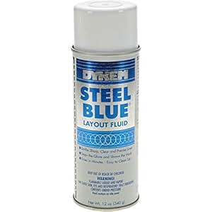 Dykem Steel Blue Layout Fluid (80000, 16oz Aerosol, 480 ml). by Dykem ...