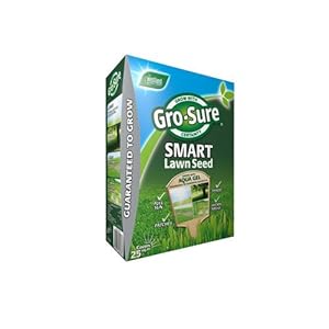 Gro-sure Aqua Gel Coated Smart Grass Lawn Seed, 25 sq m, 1 kg: Amazon ...