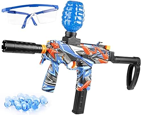 Splatter Ball Gun, MP9 Full Automatic Gel Ball Blaster with 10000 Gel ...