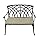 Charles Bentley Cast Aluminium Garden Bench 2 Seater - Color: Black ...
