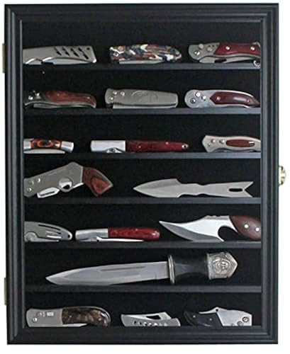 DisplayGifts Knife Display Case Pocket Knife Display Case for Wall ...