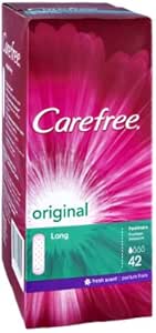 Amazon.com: Carefree Original Long Pantiliners with Baking Soda ...