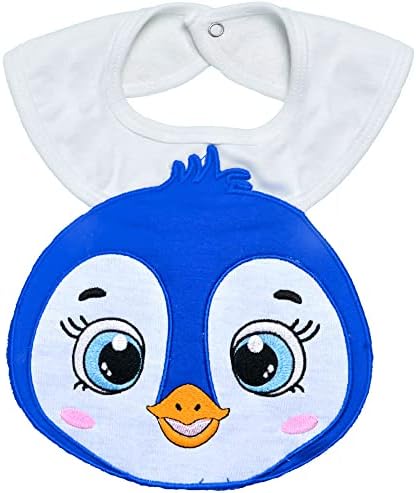 Baby Shoora Cotton Bib Shape penguin For Unisex-Blue price in Egypt ...
