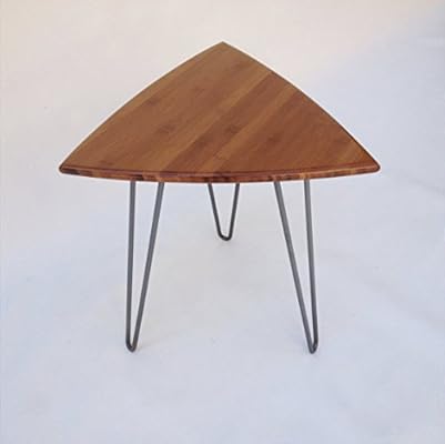 Pair of Guitar Pick Side Tables Mid Century Modern Triangle Shaped End ...