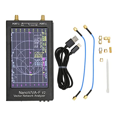 NanoVNA F V2 Vector Network Analyzer 50KHZ to 3000MHZ, 4.3 Inch Touch Screen Antenna Analyzer ...