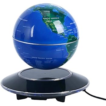 Amazon.com: 6" Magnetic Rotating Globe Anti-Gravity Floating Levitating ...
