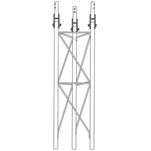 Amazon.com: ROHN SBH25G 3' 4" Hinged Short Base for Rohn 25G Towers ...