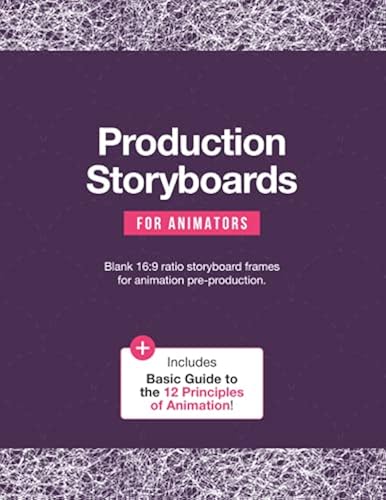Production Storyboards for Animators: Sketchbook of 220 blank 16:9 ...