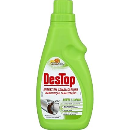 Destop - Destop entretien canalisation javel - La bouteille de 750 ml ...