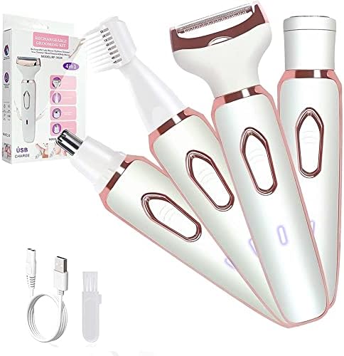 Electric Lady Shaver, Electric Razor for Women Shaving 4-in-1 Lady ...