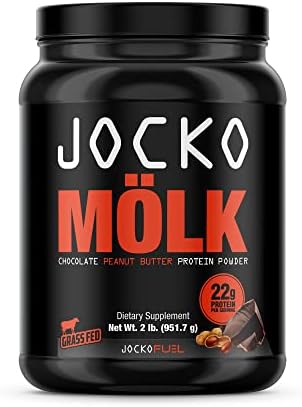 Jocko Mölk Whey Protein Powder (Chocolate Peanut Butter) - Keto ...