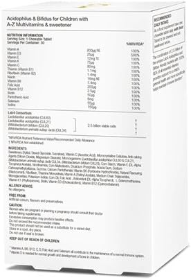 Proven Probiotics Acidophilus & Bifidus with A-Z Multivitamins for ...