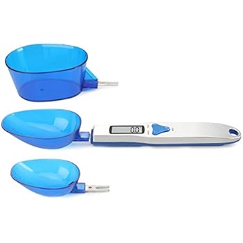 Amazon.com: Kitchen Scale Spoon Gram Measuring Spoon, 500g/0.1g Blue ...