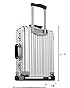 Rimowa Classic Flight IATA Carry on Luggage 21" Inch Cabin Multiwheel 33L TSA Suitcase Silver in ...