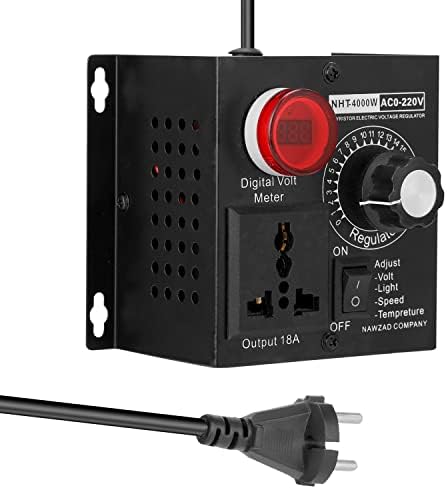JIANGMEI AC 220V 4000W Compact Variable Voltage Controller Portable ...