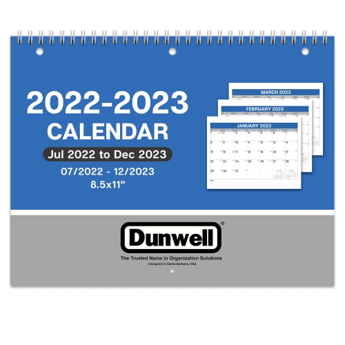 Dunwell Binder Calendar 2022-2023 - 3 Holes Punched, Use to June 2023 ...