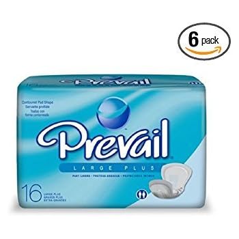 Amazon.com: Prevail Pant Liners Overnight, size 13" x 28" 96/Case ...