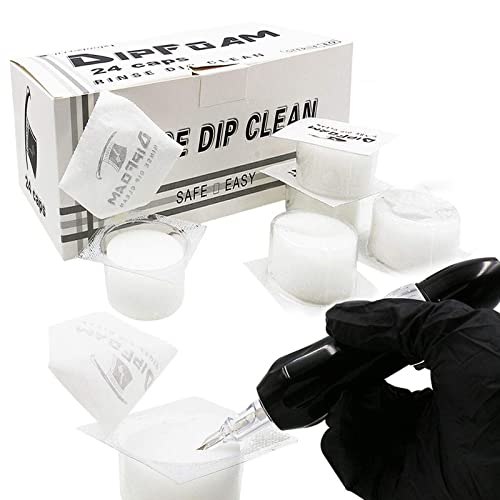 Dip Cup Caps - Gakonp 24Pcs Dip Foam Rinse Caps Cups Cleaning Tip Rinse ...